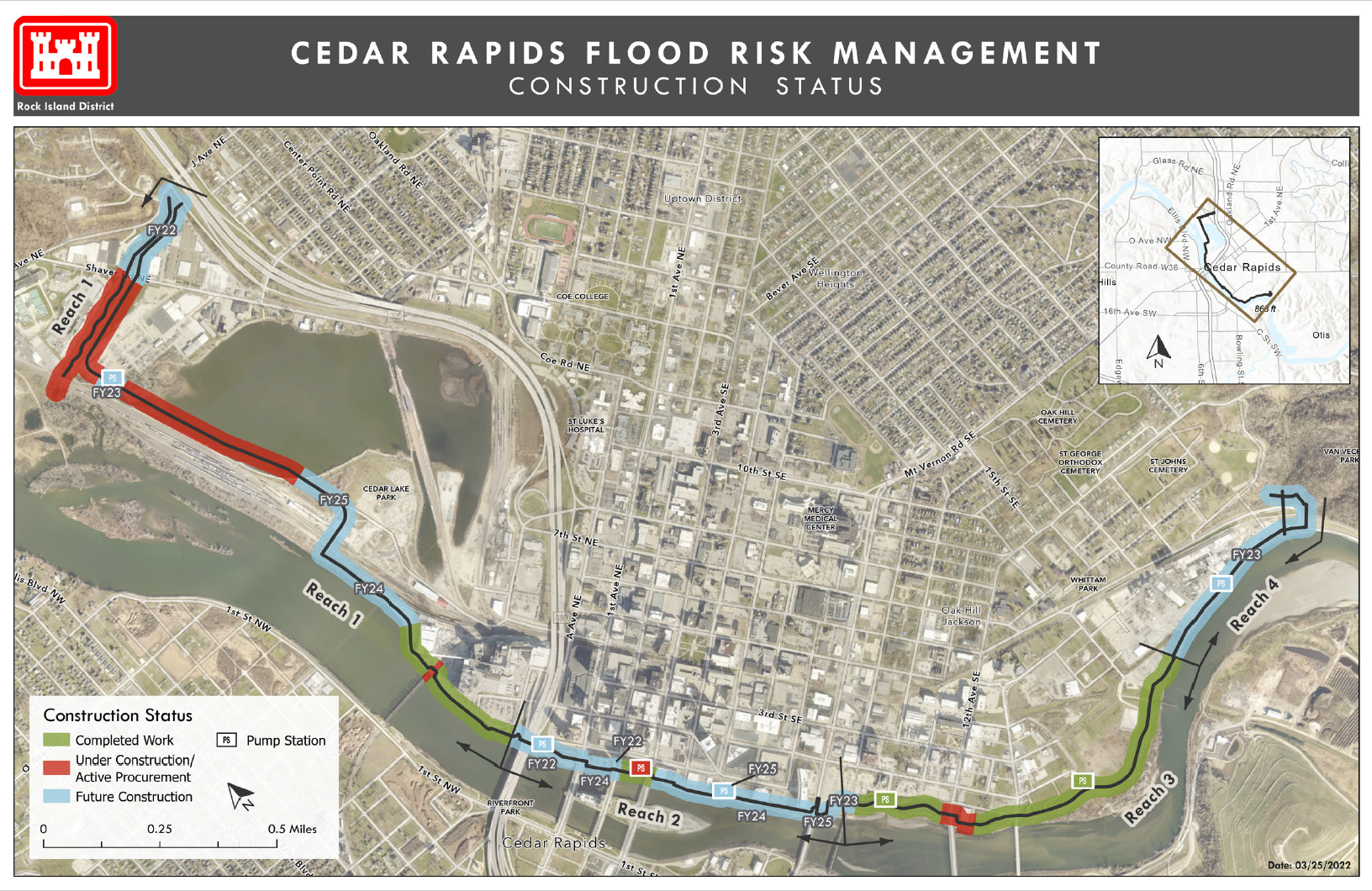 Rock Island District > Missions > Flood Risk Management > Cedar Rapids